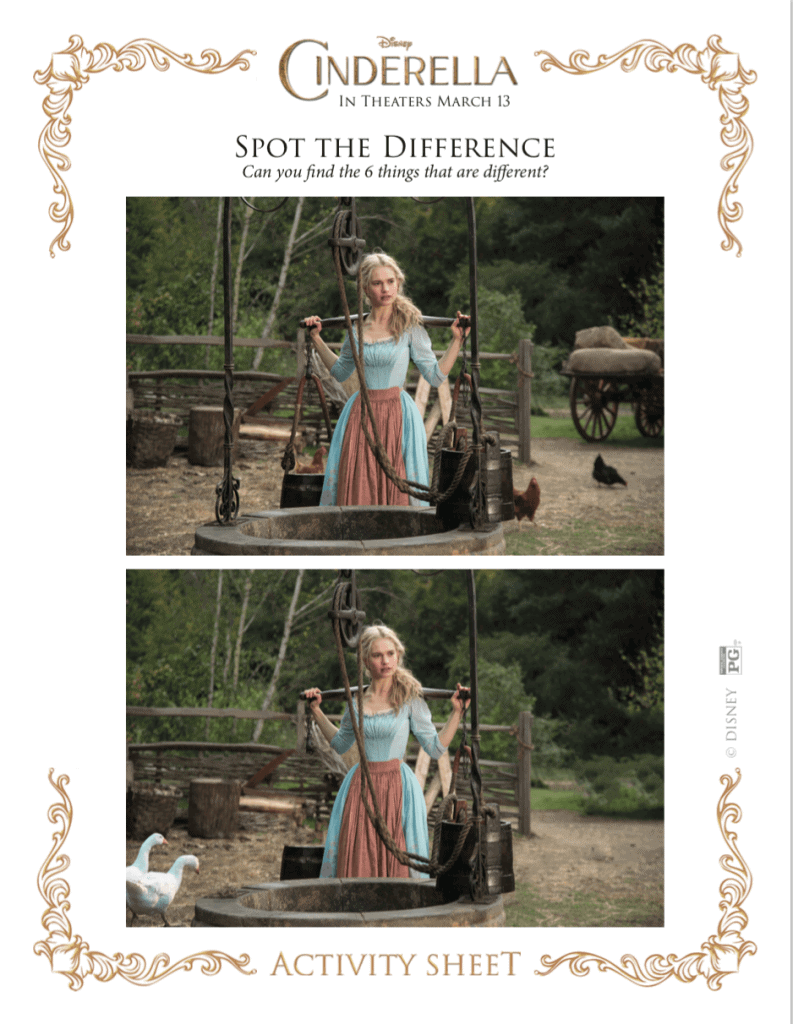 Fun and free printable Cinderella activities for kids - Hispana Global