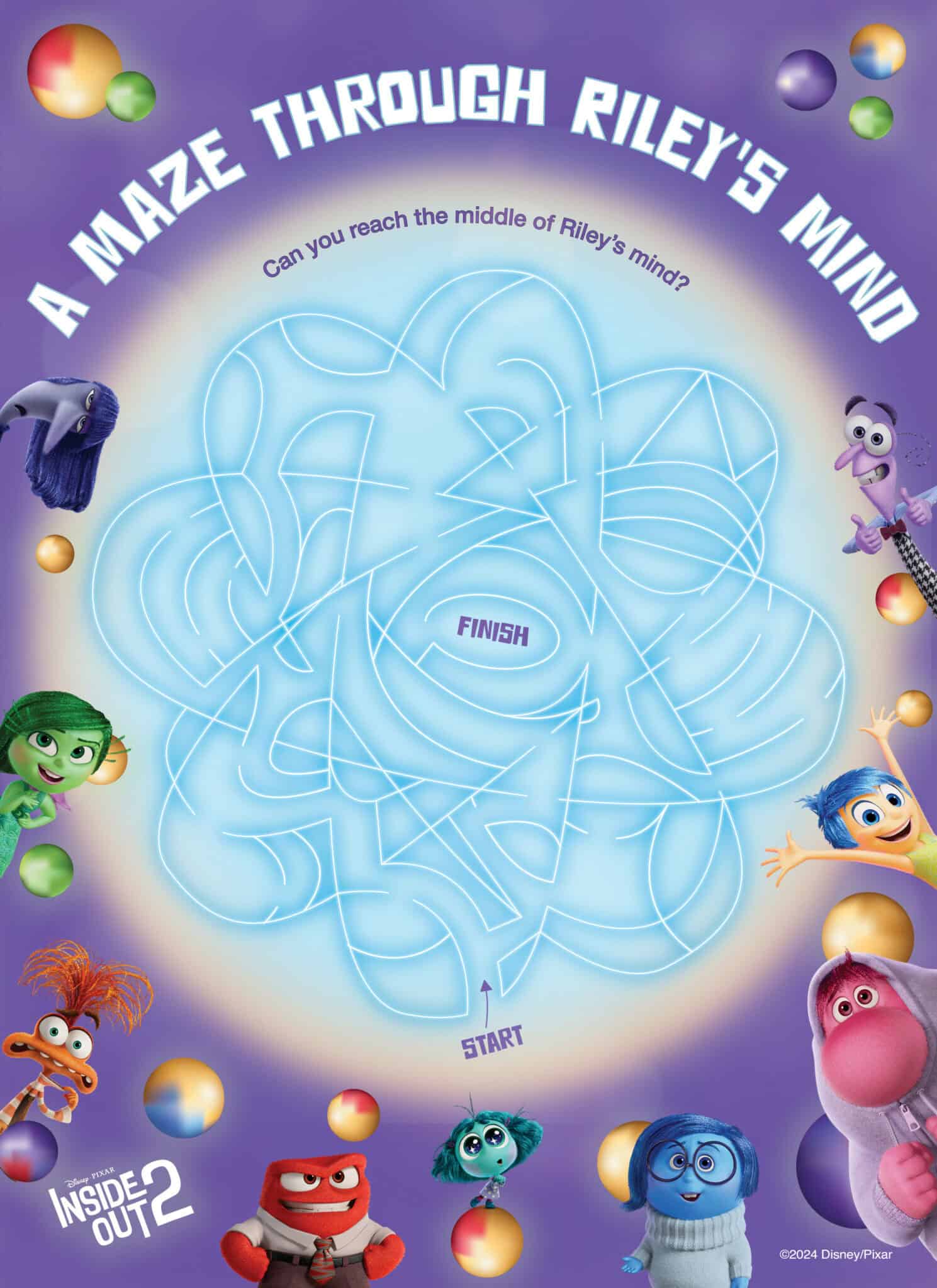 Free Printables: Inside Out 2 Activity Pack - Hispana Global